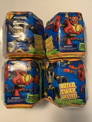 4 Ready 2 Robot Series 1 Build, Swap, Battle - SEALED Mystery Pods ...