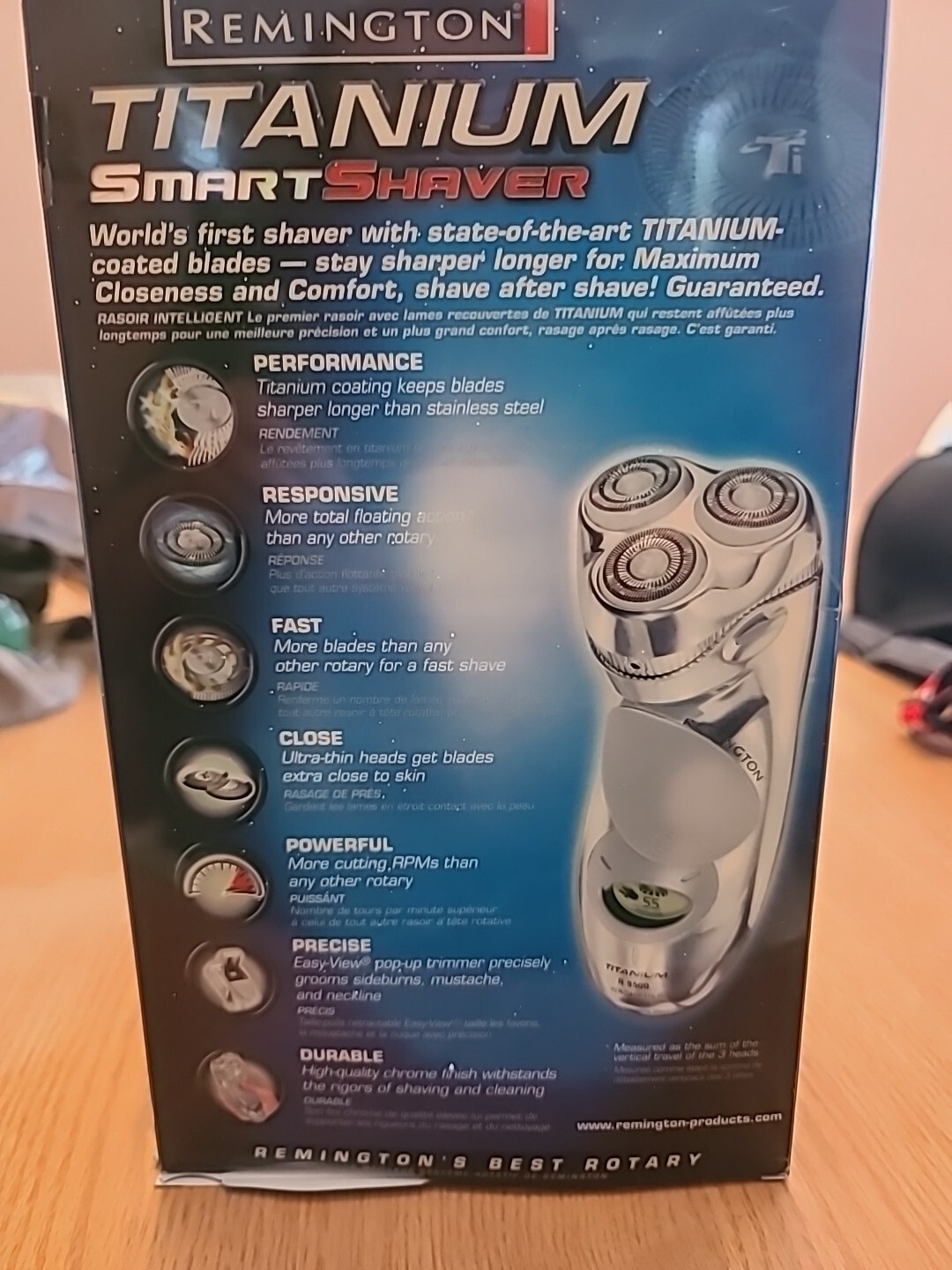 Remington R-9500 Titanium SmartSystem Cordless Rechargeable Men's ...