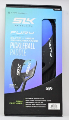 Selkirk SLK Fury Pickleball Paddle and Case Blue Elite-High Performance ...