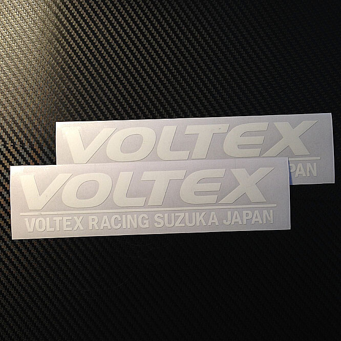 2x White VOLTEX DECAL GT WING VINYL STICKER FOR BRZ FRS 350Z 370Z S2000 ...