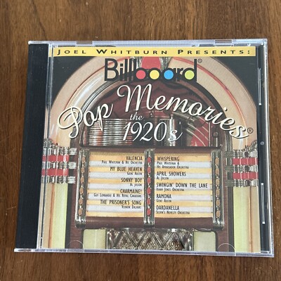 Billboard Pop Memories: The 1920s by Various Artists (CD, 1994, Rhino ...