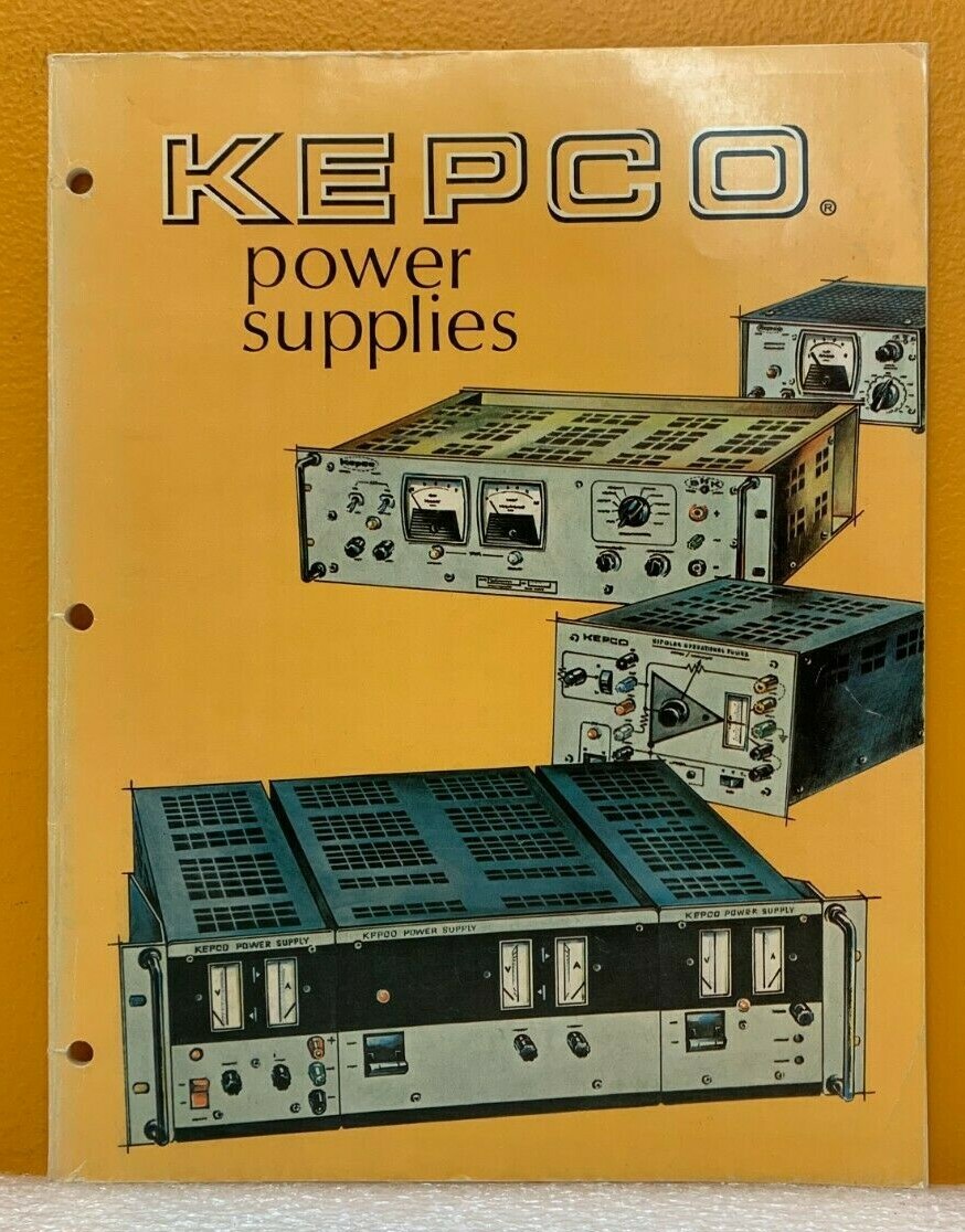 Kepco Power Supplies Catalog B-703. | eBay