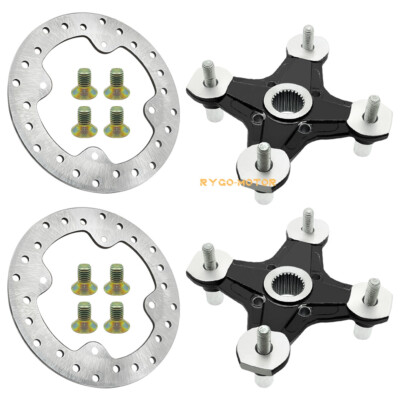 2PCS Front/Rear Wheel Hub & Brake Rotor for Can-Am 705501716 705501900 ...