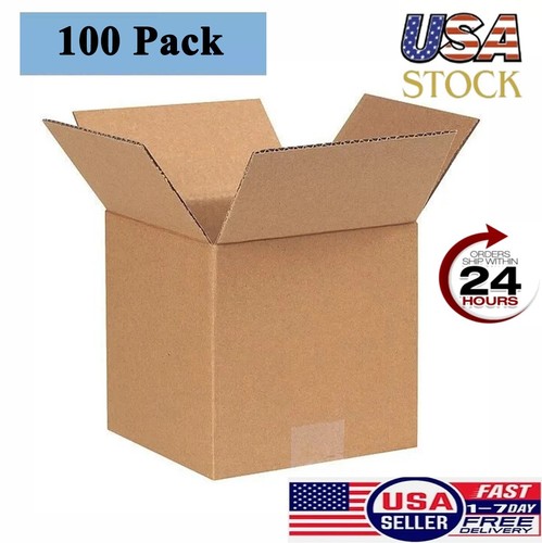 100 7x7x7 Cardboard Paper Boxes Mailing Packing Shipping Box Corrugated ...
