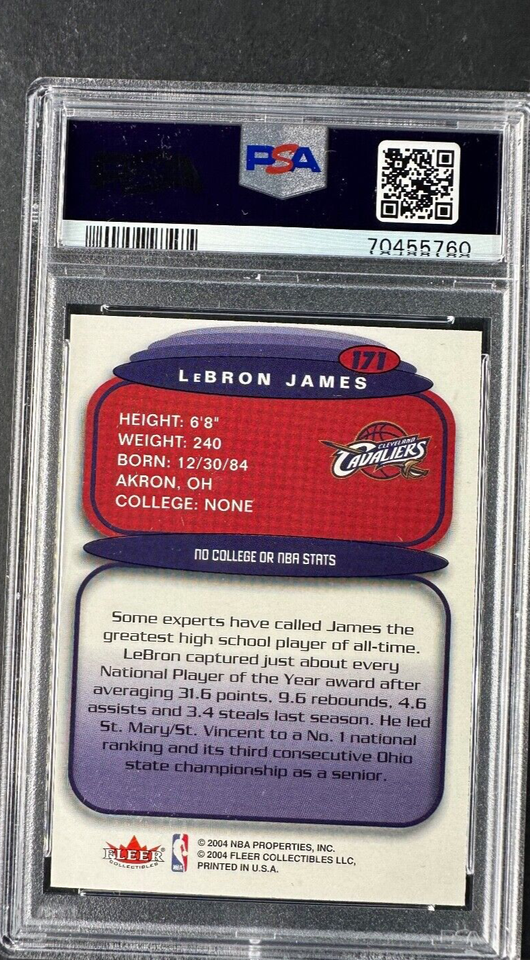 2003 Ultra Hummer H2 Lebron James #171 Rookie Card PSA 8 NM-MINT | eBay