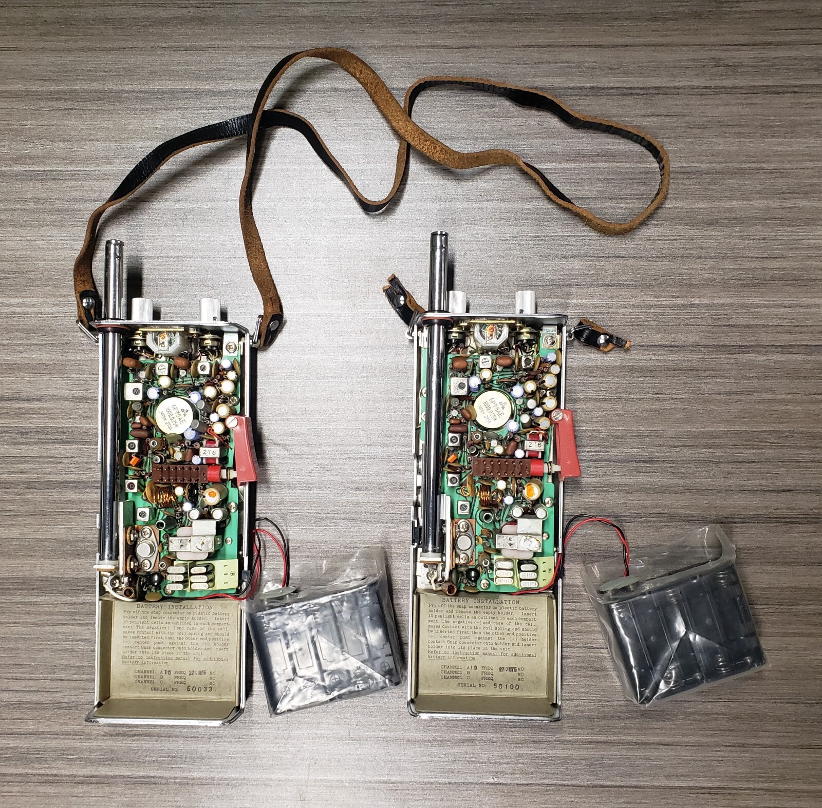 2 Vintage Lafayette Radio DYNA-COM 2 Walkie Talkies - Stranger Things ...