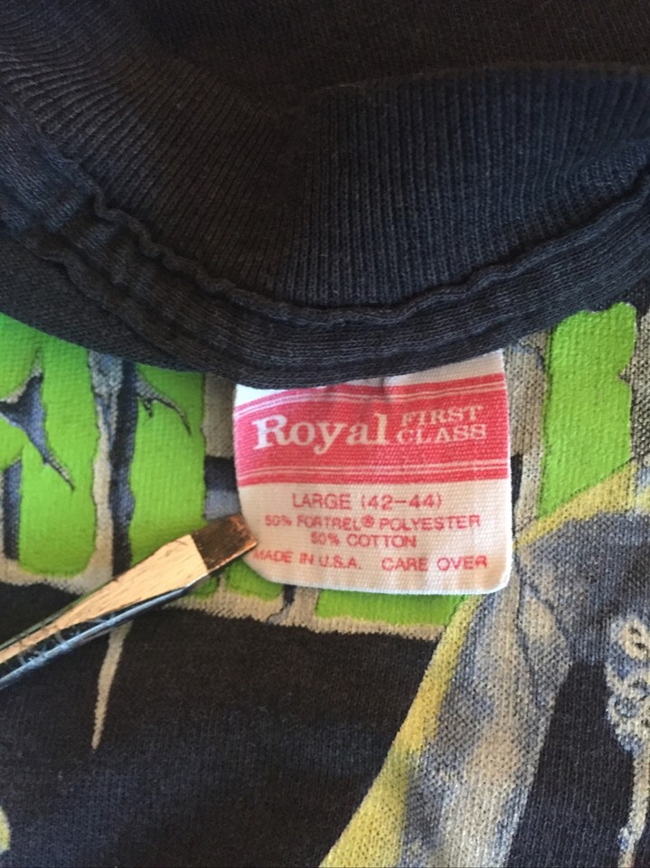 Vintage 88/89 Metallica Tour T Shirt Anthrax Slayer Megadeth Testament ...