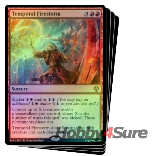 Foil Temporal Firestorm X4 M/NM Magic: The Gathering MTG Dominaria ...