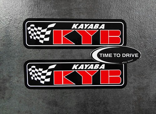 2x KYB Black decals stickers Suspension VMX Vintage YZ IT XR RM CR KX ...