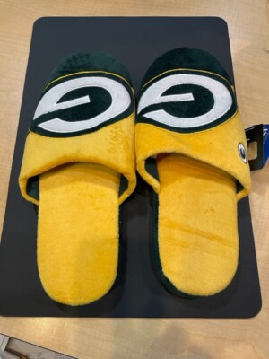 Green Bay Packers Mens Foco NFL Team Color Block Slippers | eBay