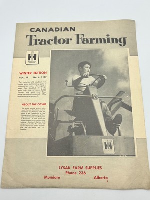 Vintage IH Canadian Tractor Farming Magazine International Harvester ...