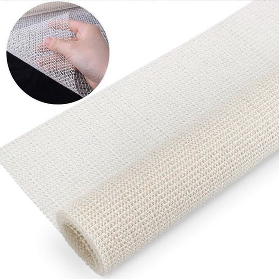 Rug Pad Mesh Carpet 1pc Base Mat Non-slip PVC Reduce Slipping Underlay ...