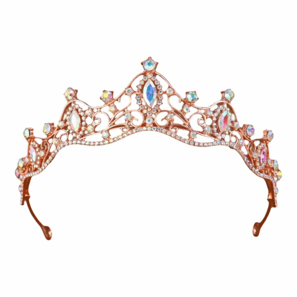 Vintage Queen Princess Crown Rhinestone Bridal Headband Wedding Party ...