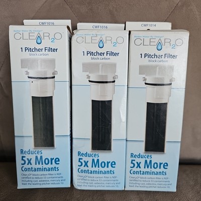 NEW Clear2O Pitcher Replacement Water Filters (CWF1034) 3 Pack OEM ...