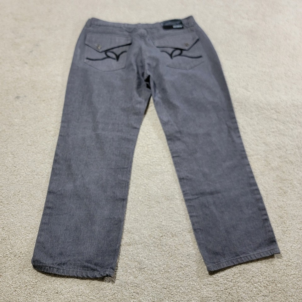 Vintage Rocawear Jeans Mens Size 38x29 Gray Denim Utility Skate Flap ...