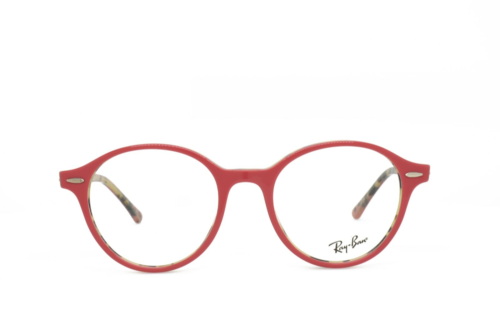 Ray-Ban RED-PINK TORTOISE Eyeglasses New Authentic 7118 5714 50-19-145 ...