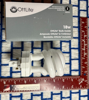 NEW genuine OTT-LITE TYPE Z fluorescent 18w light bulb lamp 4 pin PUSH ...