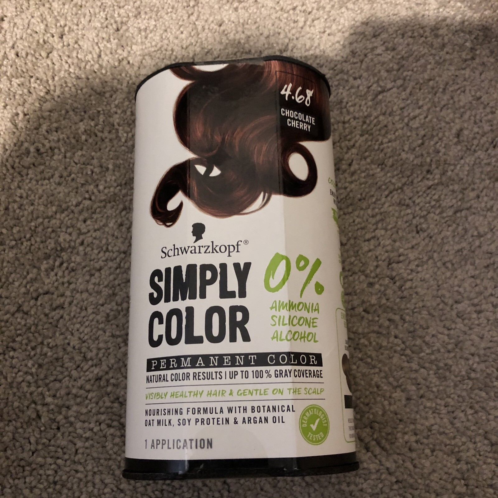 Schwarzkopf Simply Hair Color Botanical Permanent Chocolate Cherry 4.68 ...