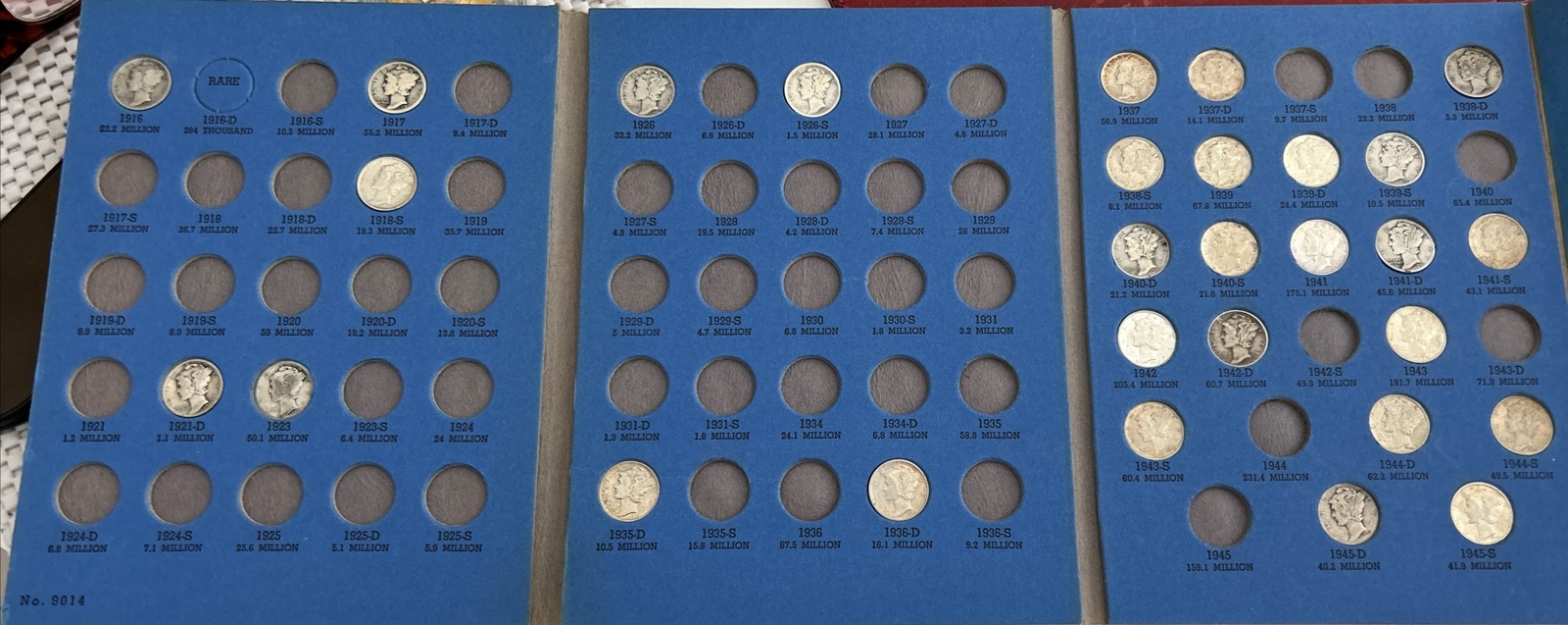 29 Mercury Dimes Collection w/ Whitman Coin Folder Dimes | eBay