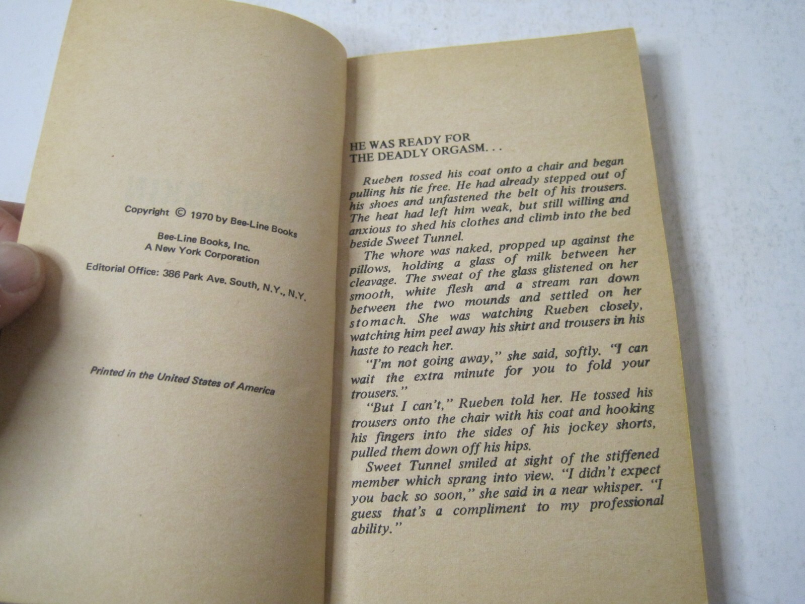 Hot Skin by Wade Andrade PB 1970 A Bee-Line Book For Adult Readers 423 ...