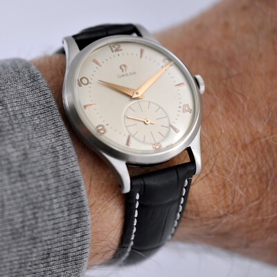 AUTHENTIC OMEGA REF 2609 JUMBO SIZE MANUAL WIND ST STEEL GENTS WATCH ...