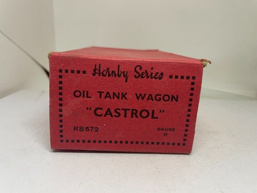 Hornby Series O Gauge Prewar RS672 Oil Tank Wagon 'Castrol' Empty Box ...