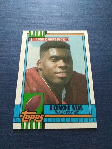 1990 Topps Football Richmond Webb Rookie Card #316 Set Break NM-MT | eBay