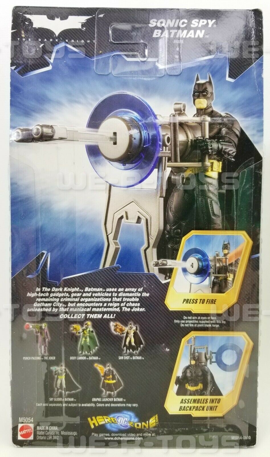 The Dark Knight Sonic Spy Batman Action Figure Mattel M5054 NRFP for ...