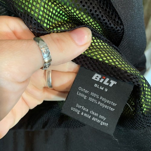 BOLT Motorcycle Jacket Mesh Padded Protective Riding Gear Black Neon ...