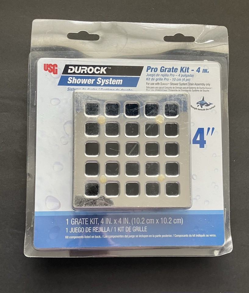 USG Durock Shower System- Pro Series Grate- 4" Professional Grate ...