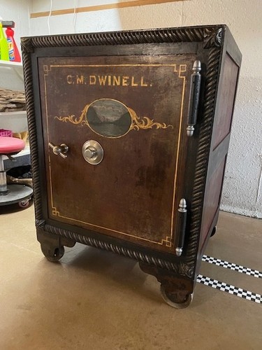 ANTIQUE MOSHER SAFE WITH COMBINATION VERY DECORATIVE C.M.DWINELL | eBay