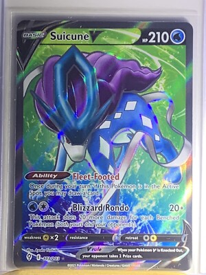 Suicune V - 173/203 - Full Art - Evolving Skies - Ultra Rare Pokemon ...