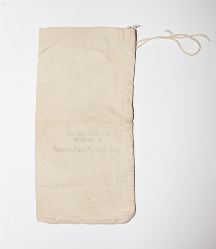 Security First National Bank Deposit Money Bag | eBay