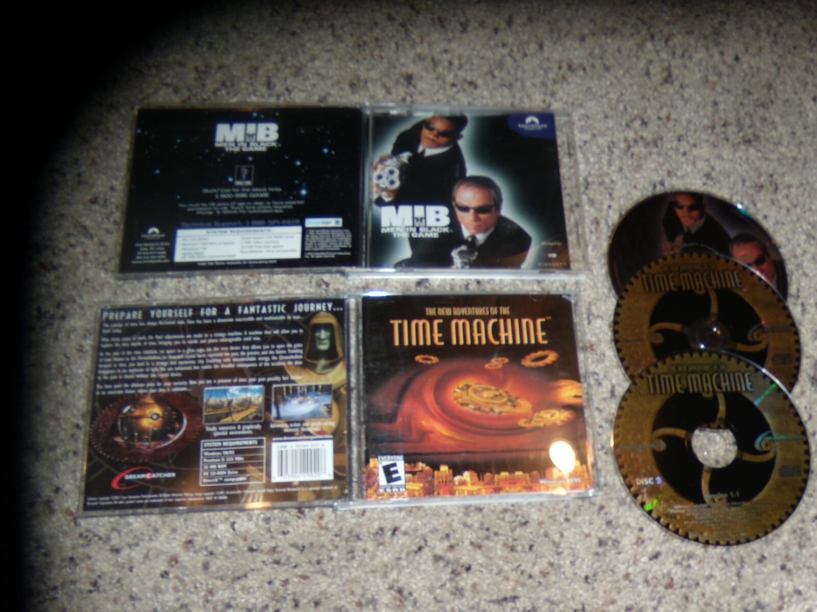 MIB Min in Black the Game & The New Adventures of the Time Machine PC ...