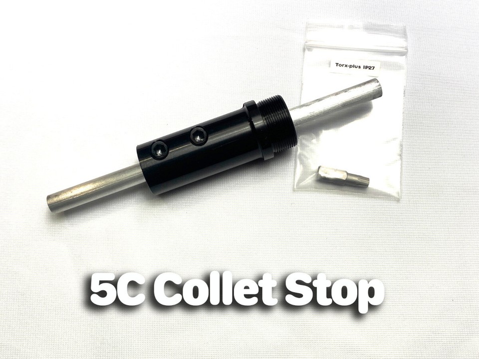 Unique 5C Collet Stop, w/8 different size stop pins - Quick and easy ...