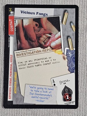 X-Files CCG Vicious Fangs XF96-0014V1 Combat | eBay