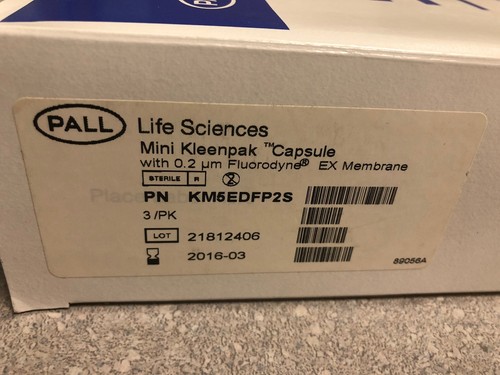 Pall Corporation Life Sciences KM5EDFP2S Mini Kleenpak Capsule 0.2um ...