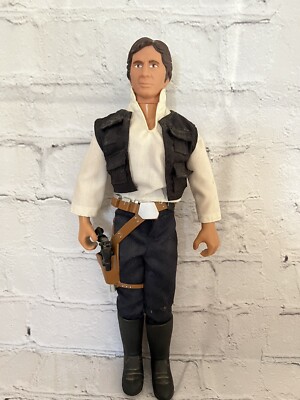 1992 Hasbro STAR WARS Han Solo 12 Action Figure Vintage clothe, holster ...