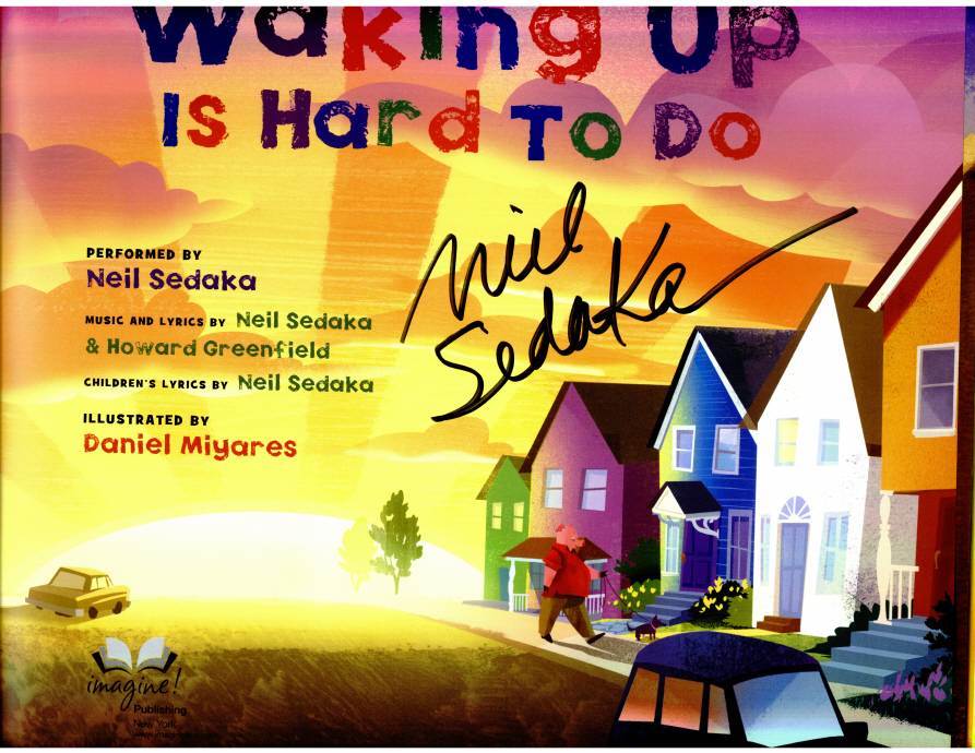 Neil Sedaka signed Waking Up Is Hard To Do 1st printing HC book with 3 song CD 9781936140190| eBay