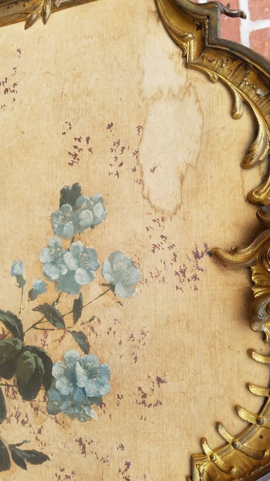 Antique French Louis XV Gold Gilt Bronze High Rococo Fire Screen | eBay