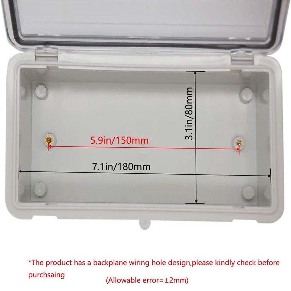 Plastic Electrical Junction Box Visible Cover IP65 Waterproof Project ...