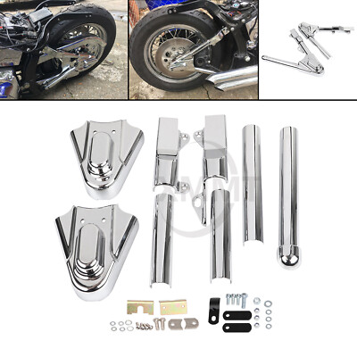 Rear Swingarm Tube Phantom Axle Covers For Harley 00-07 Softail FXST ...
