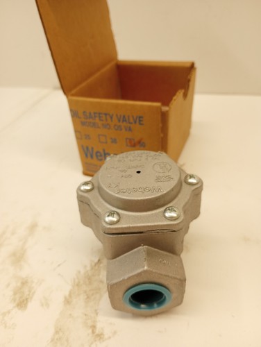 Webster Osva-50 Oil Safety Valve 1/2" NPT No 2 Fuel 60 PSI 70 GPH for ...