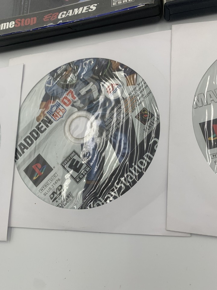 PS2 Game Bundle Lot Of 6. NCAA 05, Madden 05, 07, 08, 09 & Tiger Woods ...