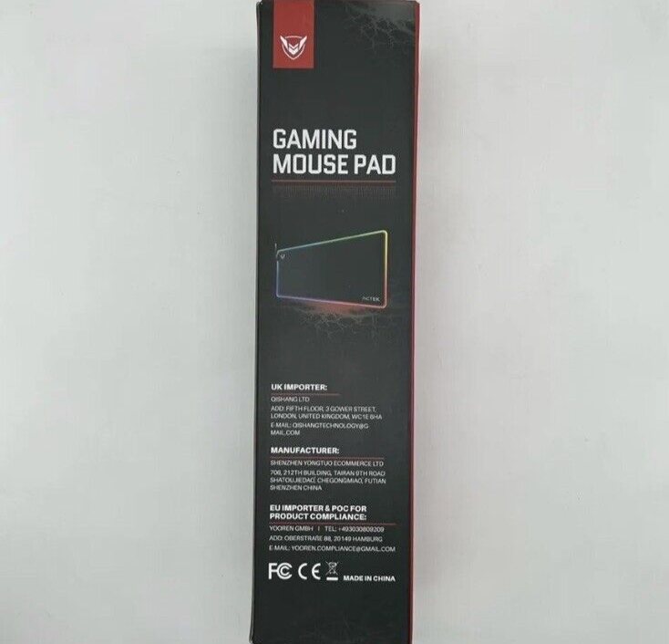 NEW Pictek Chameleon Large RGB Gaming Mouse Pad (L) PC328A + FREE ...