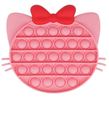 pop it fidget toy Sensory Hello Kitty Pink Game Distraction Gadget ...
