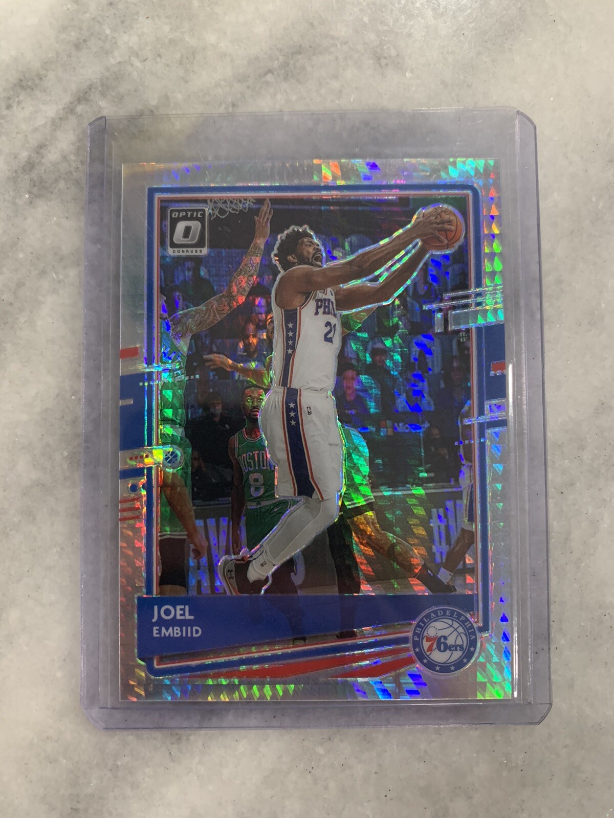 2020-21 Panini Donruss Optic Joel Embiid Lucky Envelopes Prizm #20 ...