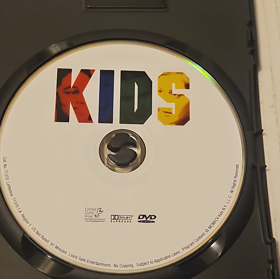 Kids DVD 1995 Larry Clark Film Rosario Dawson Chloe Sevigny- Unrated ...