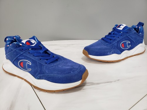 Champion 93 Eighteen Big C Shoes Mens Size 8.5 Blue Leather Athletic ...