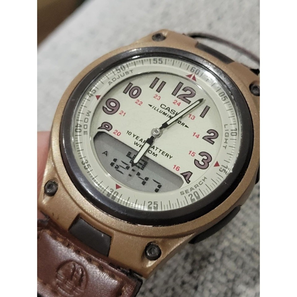 Casio Illuminator Mens Watch Telememo 30 World Time 3 Alarm Countdown ...